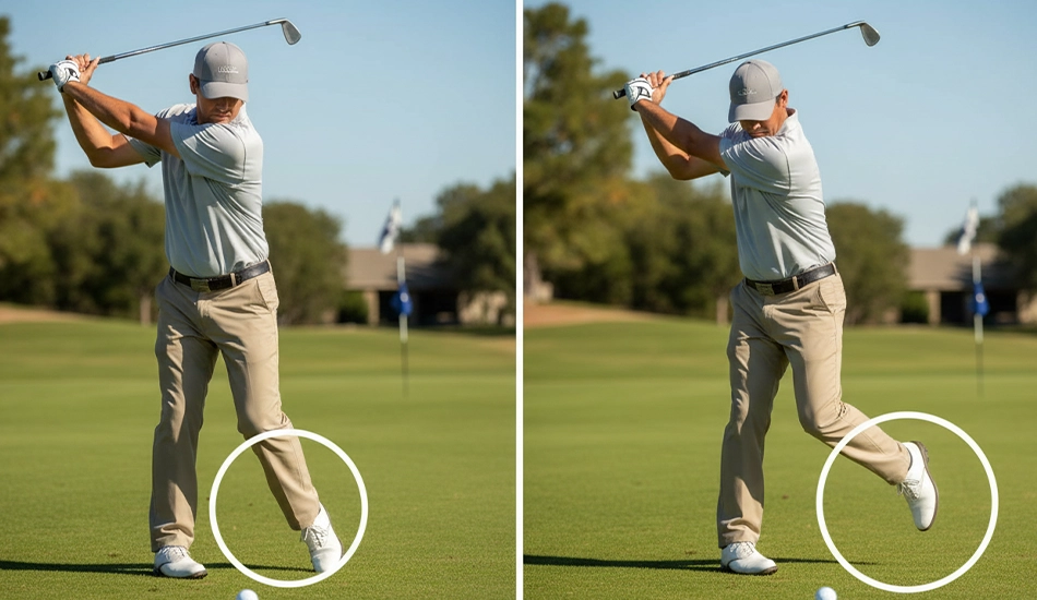 Lift Left Heel from the Ground - SpineAlign Golf